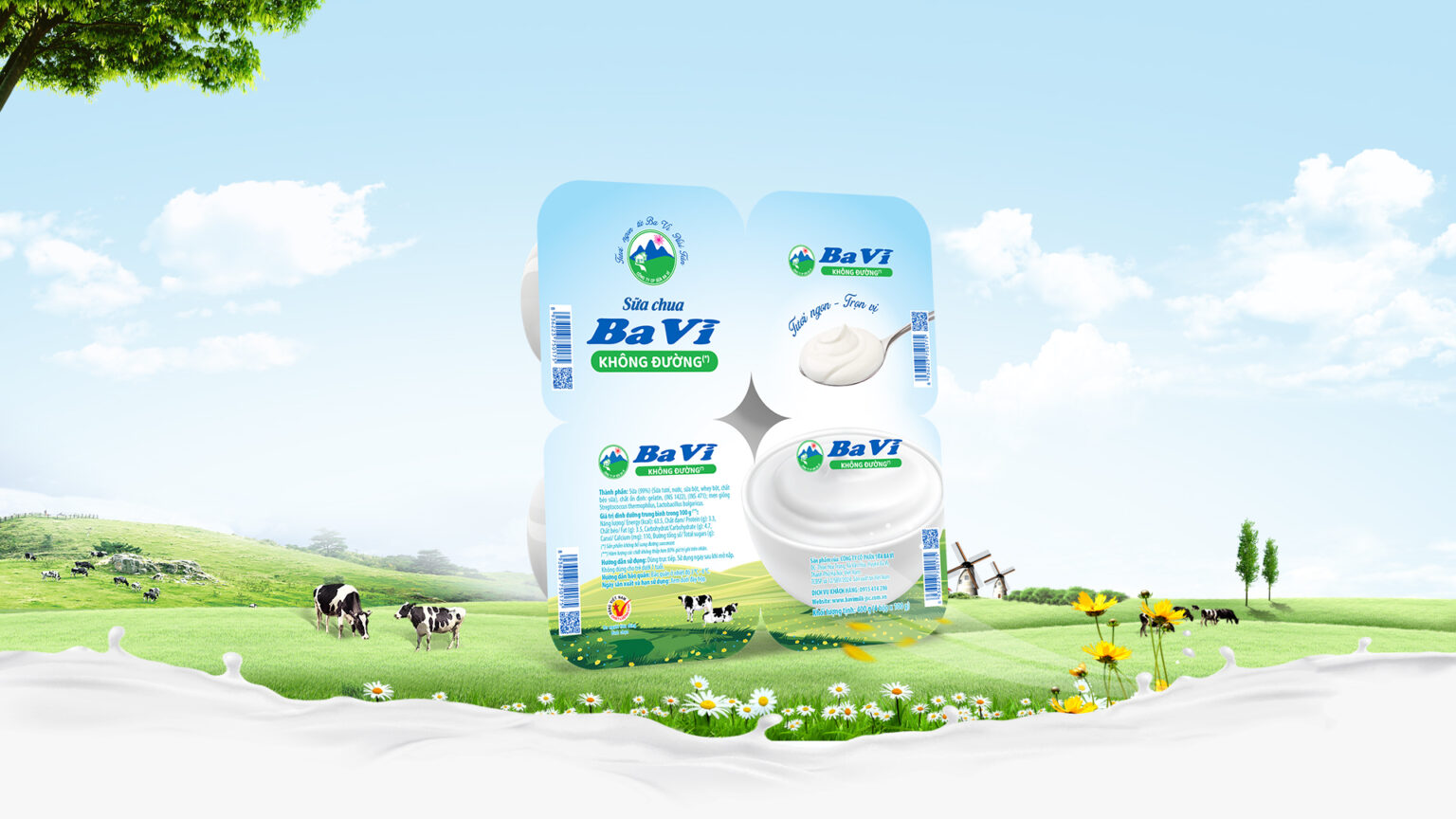 Sữa chua Ba Vì – Dinh dưỡng, Tươi ngon – Công ty Cổ phần Sữa Ba Vì